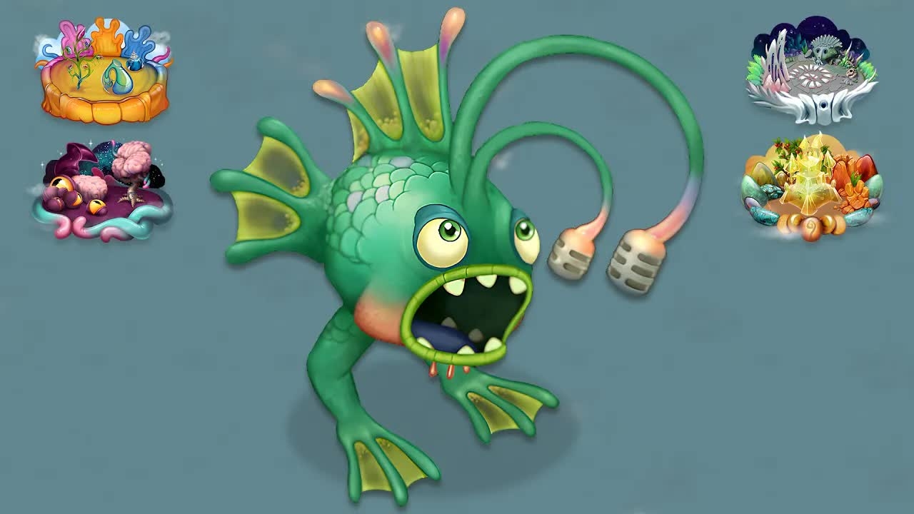 Фанглер - Все Песни и Анимации Монстра (My Singing Monsters, Мои Поющие Монстры, Msm, Мсм)