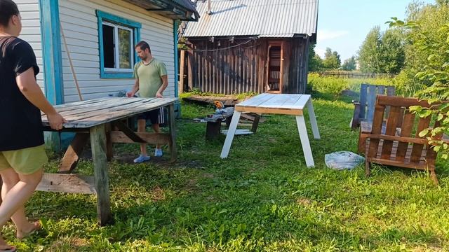 Часть 7 делаем стол как из Пинтерест для пикника