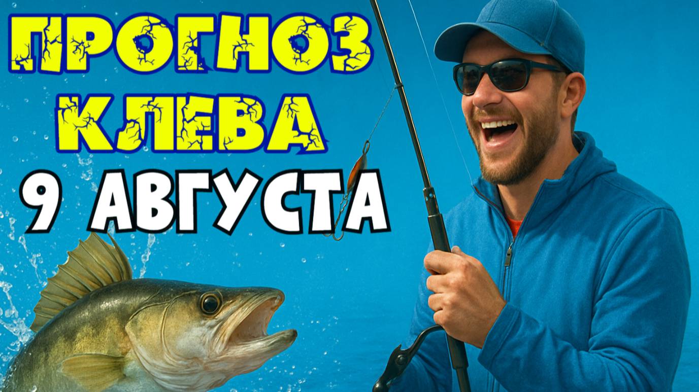 Клёв рыбы 9 августа 2025 | Где и когда клюёт сегодня? Прогноз по регионам
