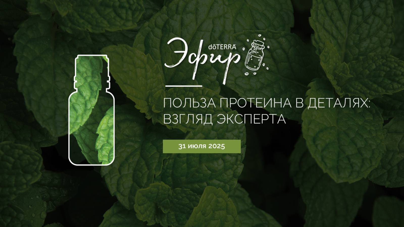 Польза протеина в деталях: взгляд эксперта. Плюс клетчатка (Эфир dōTERRA 31.07.2025)