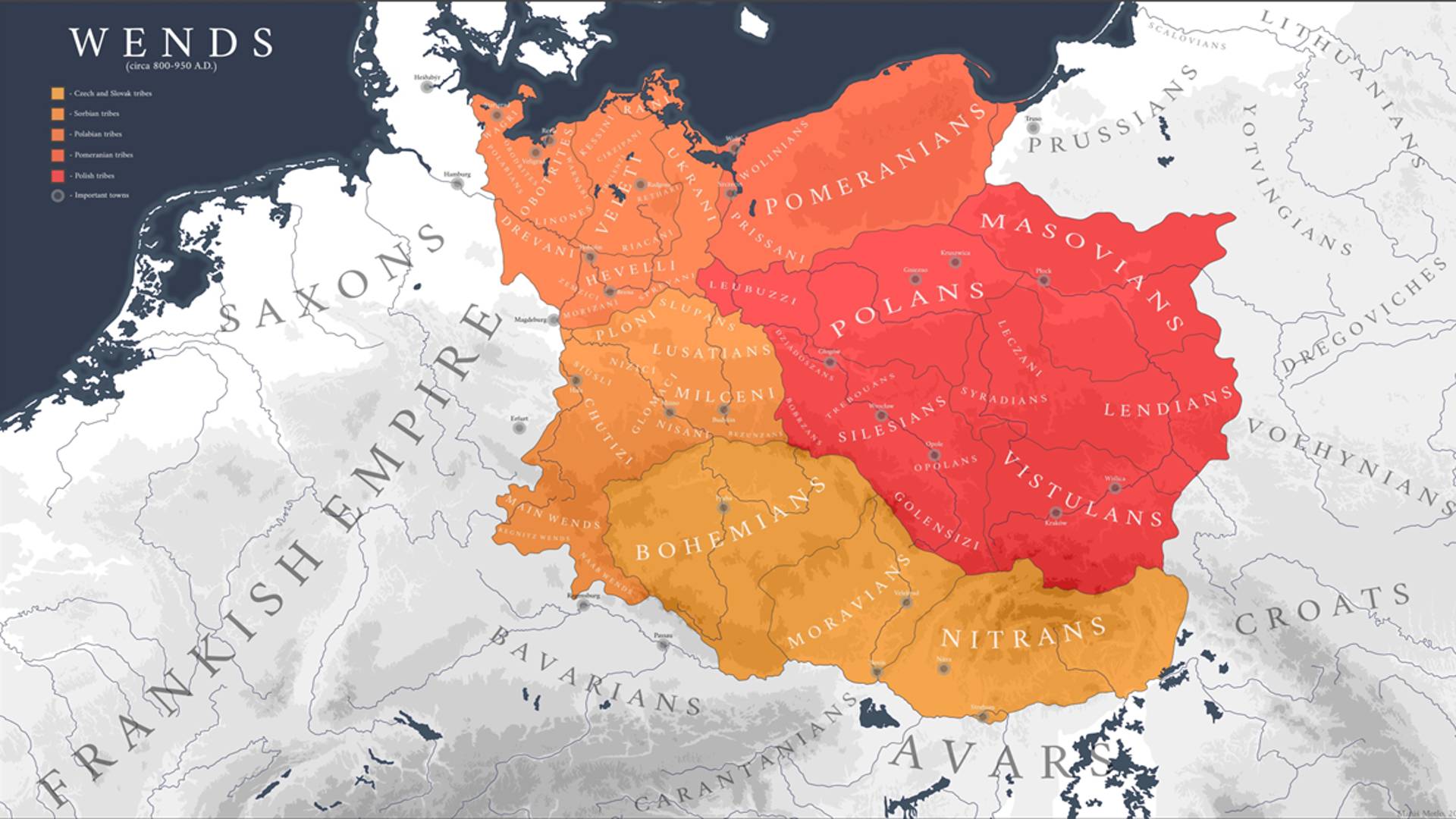 Западные славяне и их государства в период раннего Средневековья