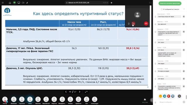 Школа для мединиских специалистов - 25.03.2025 (доклад №1)