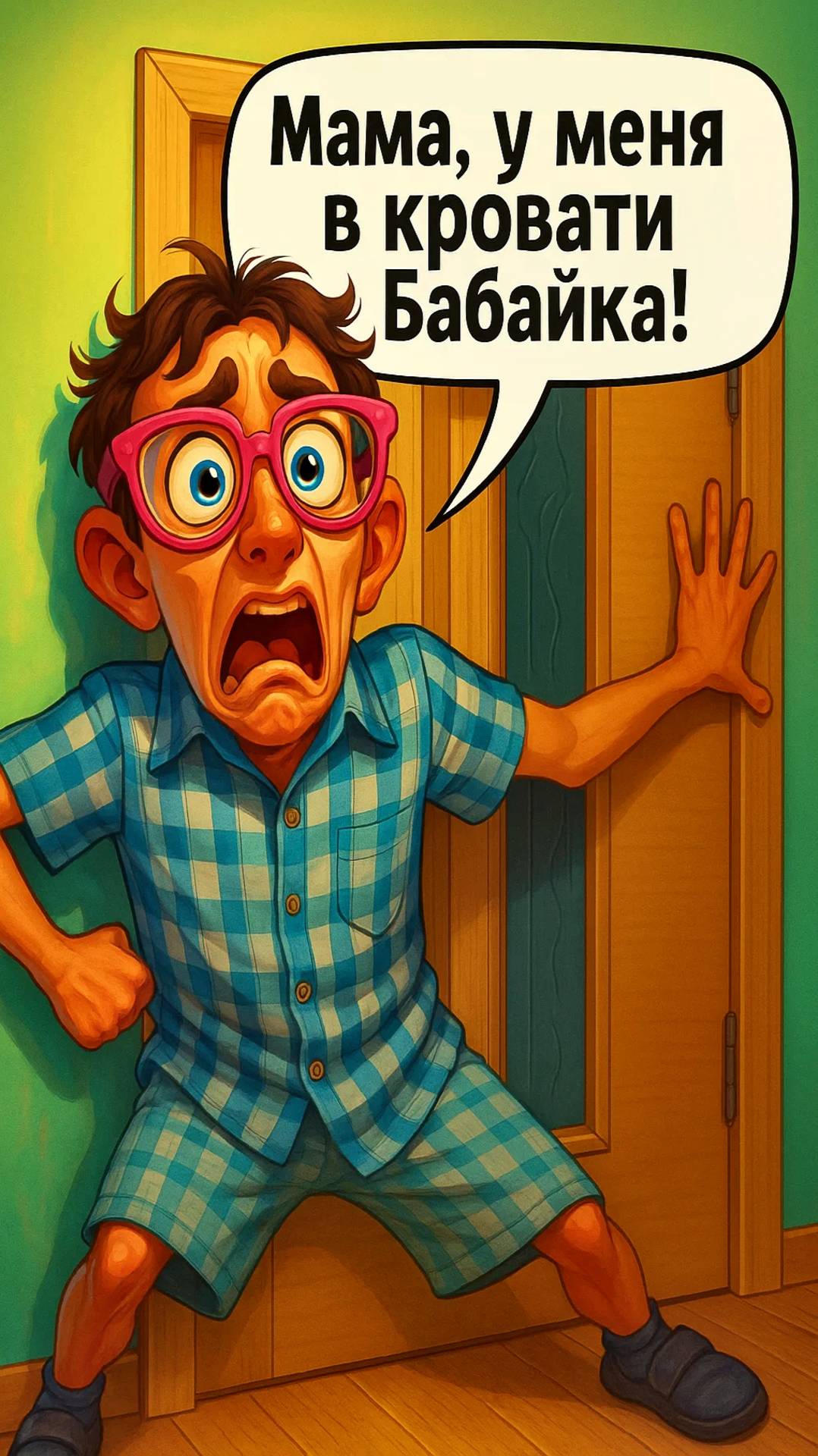 Бабайка в кровати. Добрая Мама. Приколы. Комедия. Шоу. Клуб. Шутки. Юмор. Анекдоты. Скетч #shorts