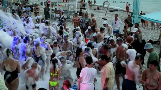 🎉 Пенная дискотека на пляже пансионата Шепси | Фестиваль «Большая Перемена» 🌊