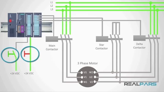 20_ Звезда-треугольник, подключение и программирование ПЛК Часть 9