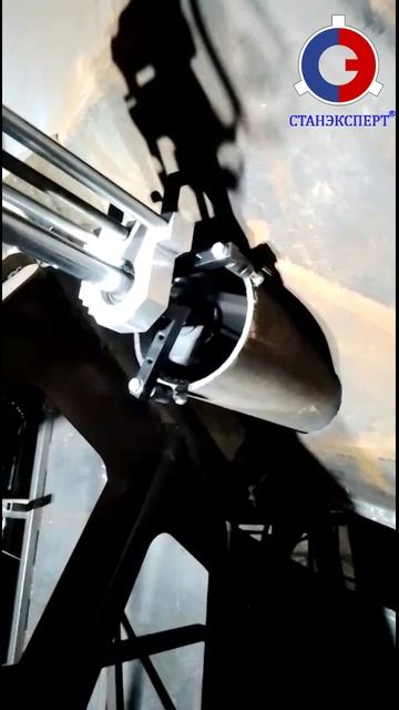 Расточка трубы подруливающего устройства теплохода расточным станком СТАНЭКСПЕРТ® ПИОНЕР-2 ЦПУ ПЛЮС