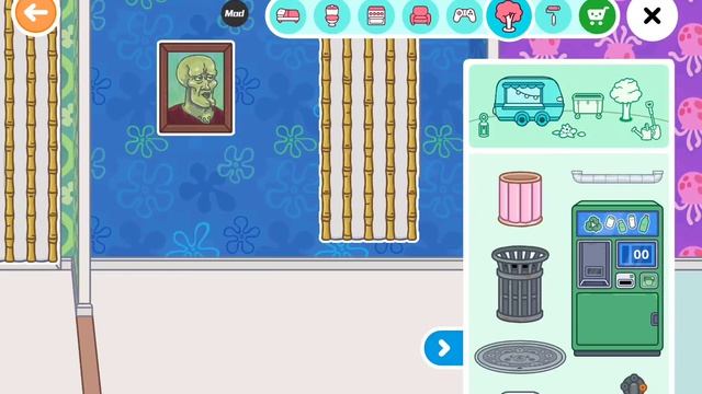 Обустройство дома губки боба в toca boca