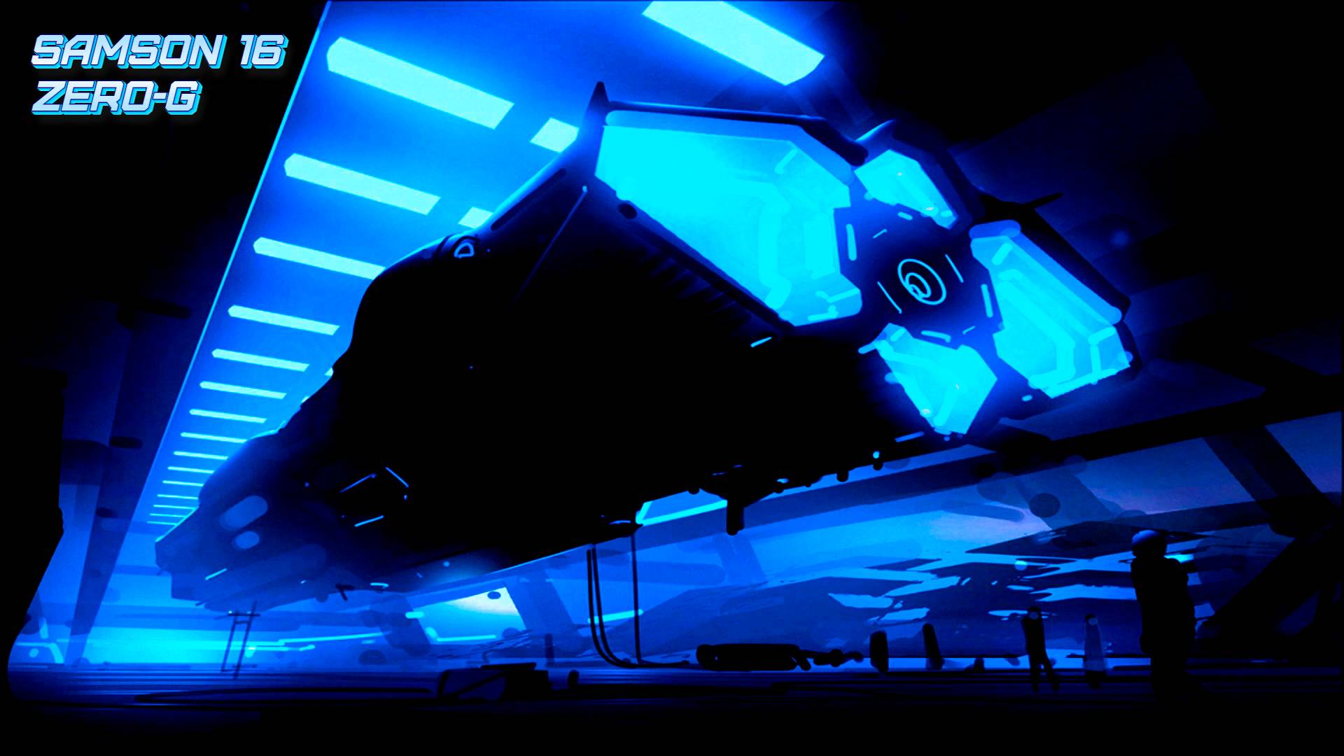 Футаж — Космическая Станция «Zero-G» | Шаттл «Samson 16» | Фон для видео [ v.2 ]