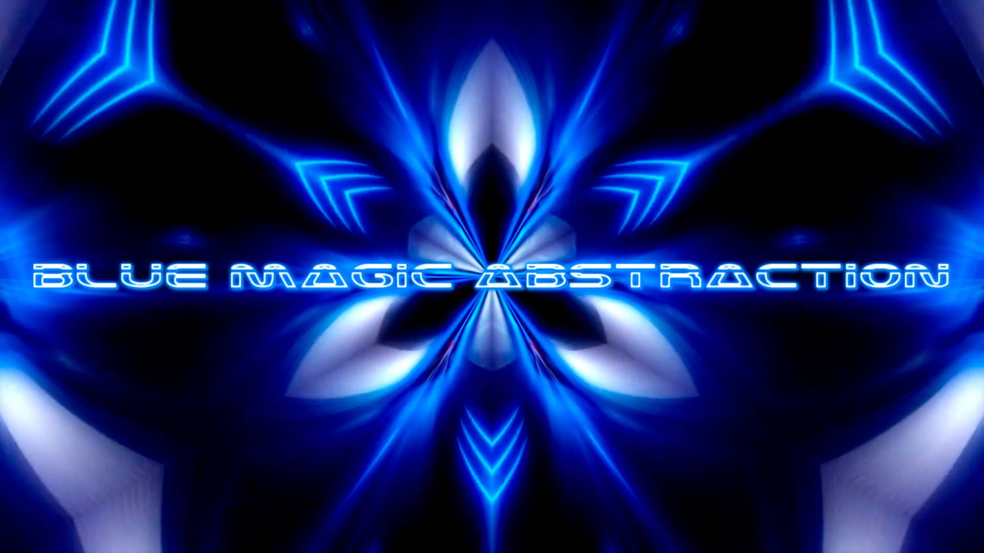 Футаж — Синяя магическая Абстракция ¦ Неоновая подсветка ¦ Фон для видео