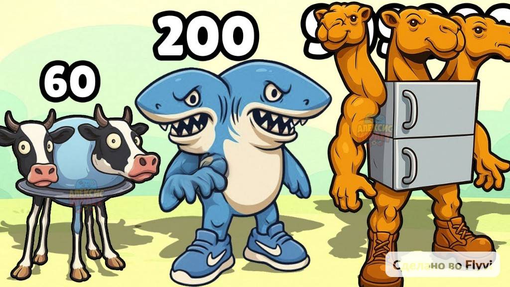 МУТАНТЫ ИТАЛЬЯНСКИЕ МЕМЫ, ТРЕХ ГОЛОВЫЙ КАМЕЛО БУФОФОРДЕЛО ЭВОЛЮЦИЯ БРЕЙНРОТ Italian Meme Game Merge