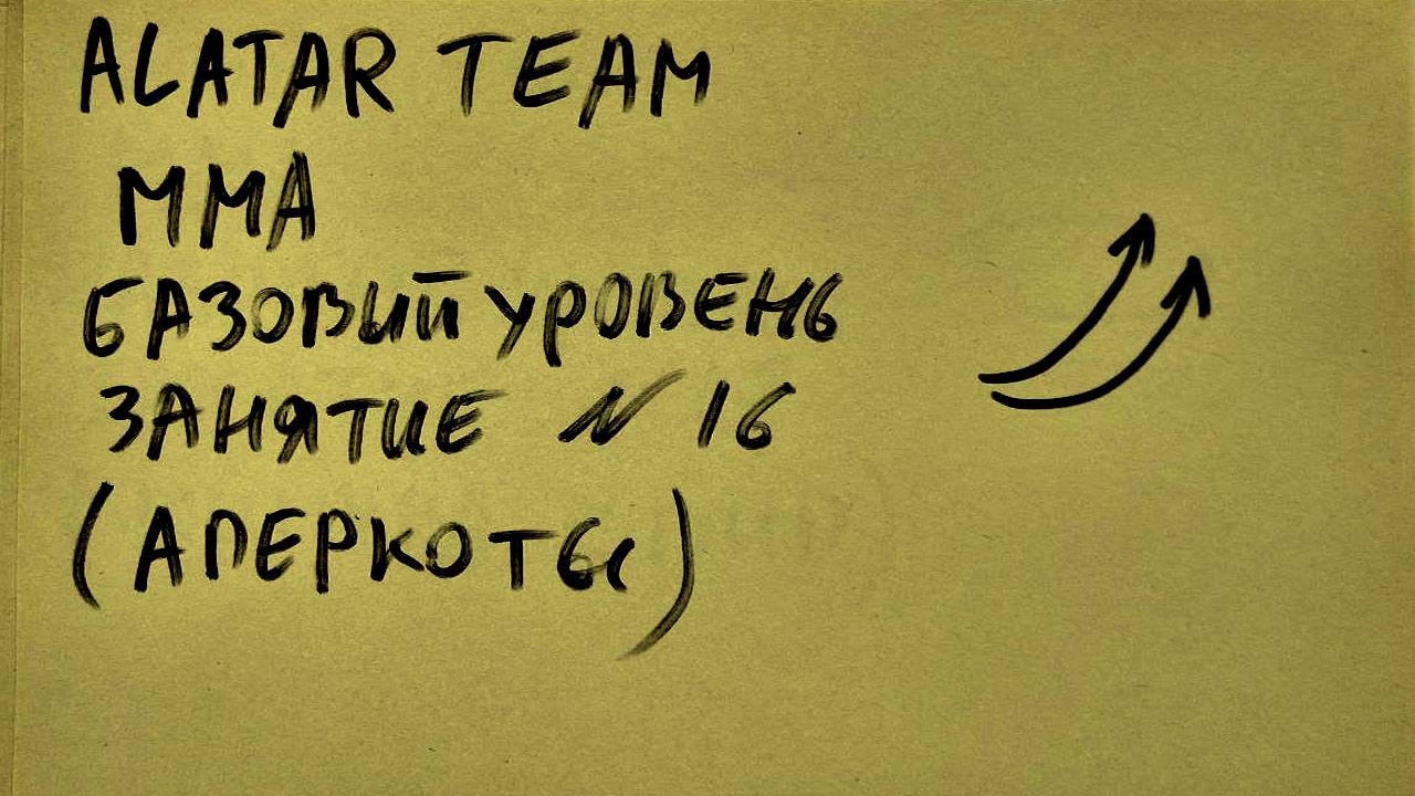 16 занятие по ММА (смешанные единоборства) Alatar team ᴸⁱᴹᵉ  Денис Алаторцев