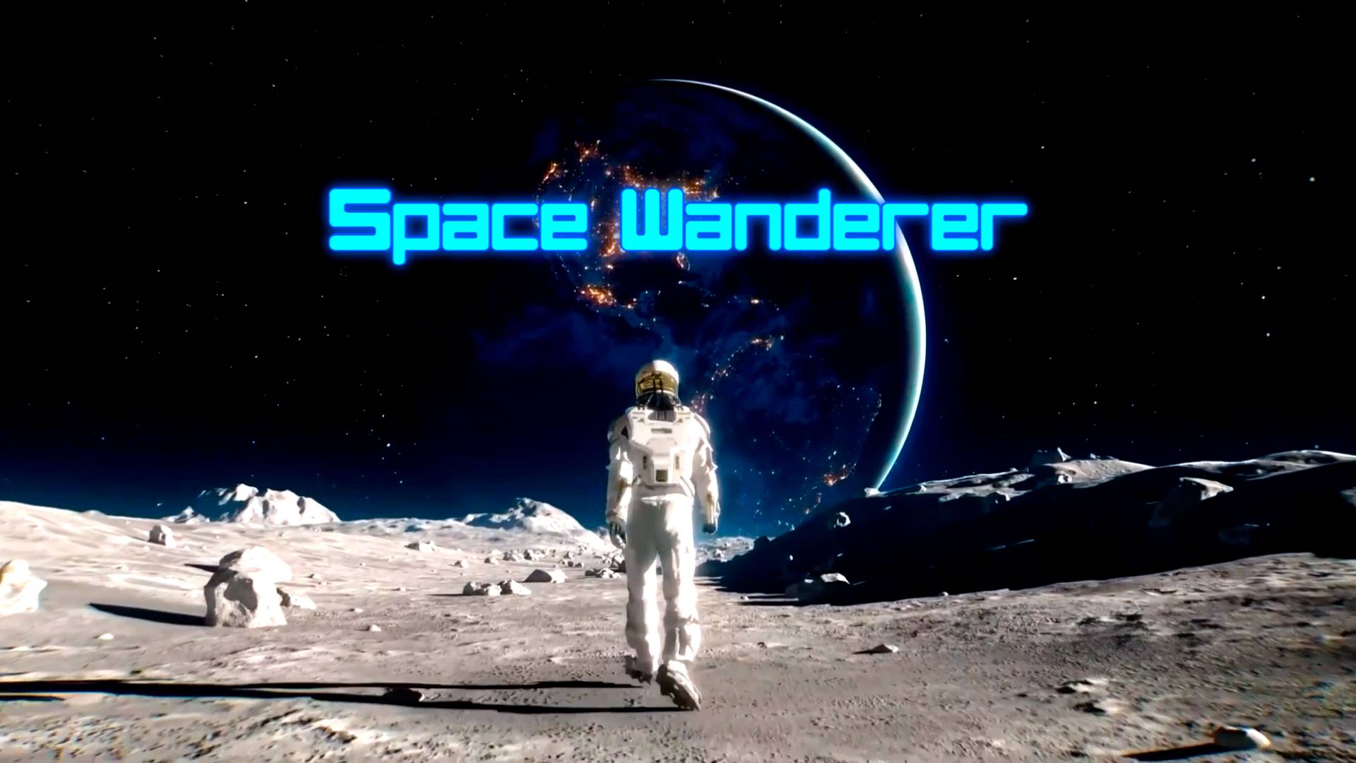 Космический Странник — Идущий по Вселенной | Футаж | Фон