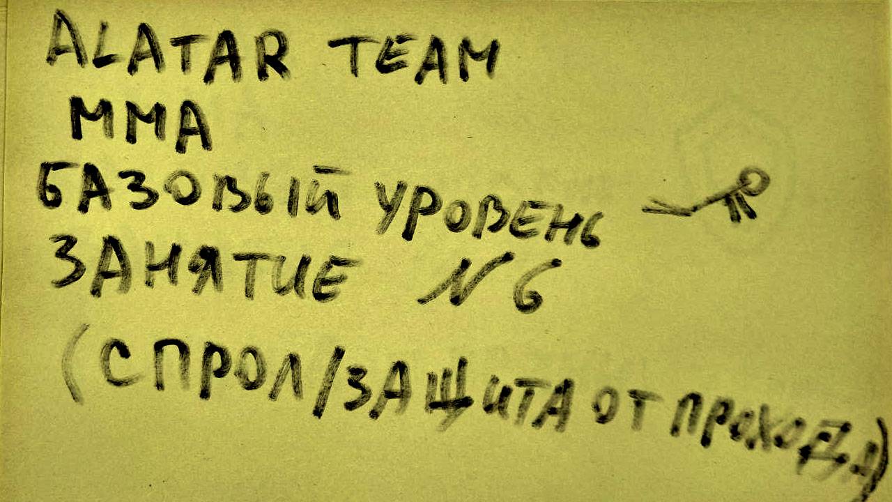 6 занятие по ММА (смешанные единоборства) Alatar team ᴸⁱᴹᵉ Денис Алаторцев