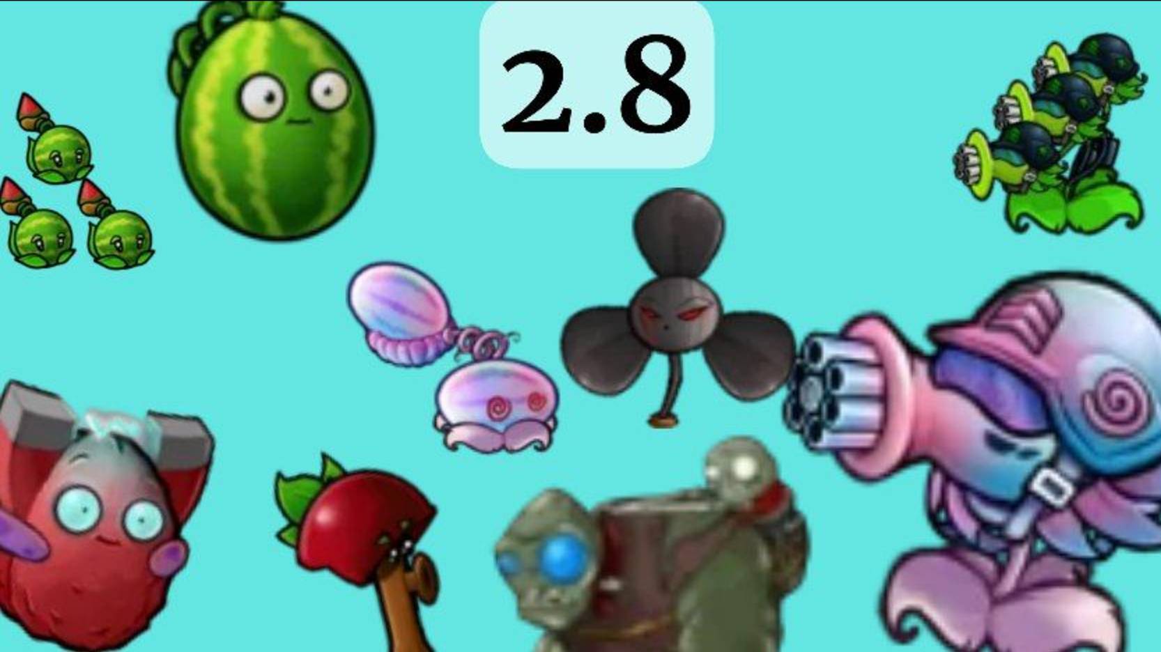 Пвз фьюжн pvz fusion  обновления 2.8 а у меня места мало