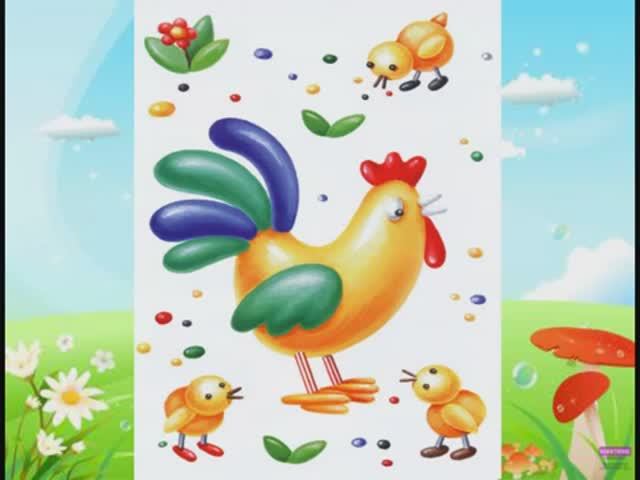 Петушок из пластилина