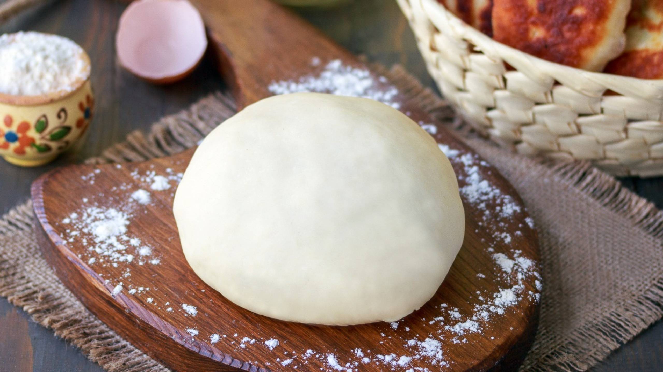 Простое и быстрое тесто для жареных пирожков