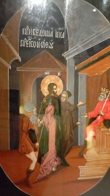 Христос перед Каиафой. Из цикла Страсти Христовы.