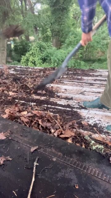 Handmade Roof Cleaning Tool. DIY Garage Roof Hack