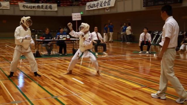 27 Чемпионат Японии по Косики каратэ. Сентябрь 2013. Юноши. Куклин Антон. 2 бой.