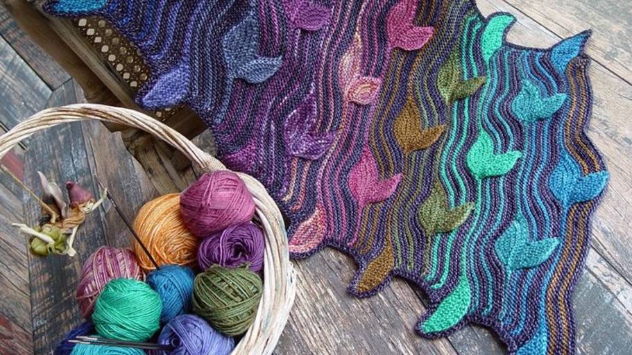 Шарф ( снуд )  часть 7