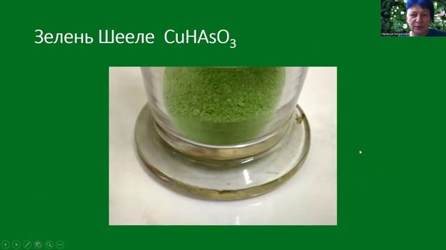 Зеленые вещества 3 Соединения меди