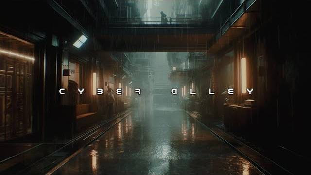 Cyberalley - Cyberpunk City Background Music - 2 Hours Relaxing Ambient Music