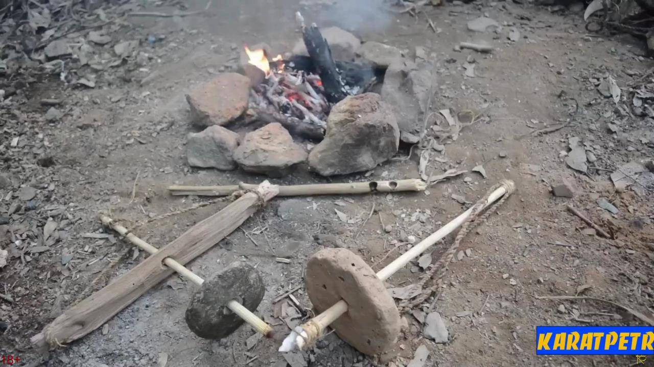 Верёвочный розжиг и помповый розжиг