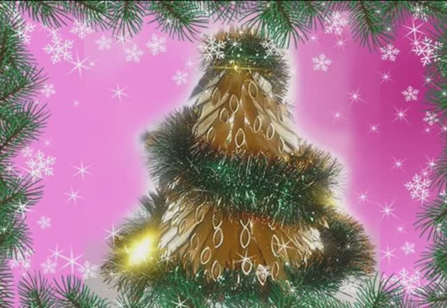 Новогодняя ёлочка из макарон