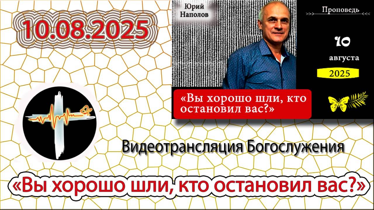 10.08.2025 Наполов Ю.Н. - "Вы хорошо шли, кто остановил вас?"