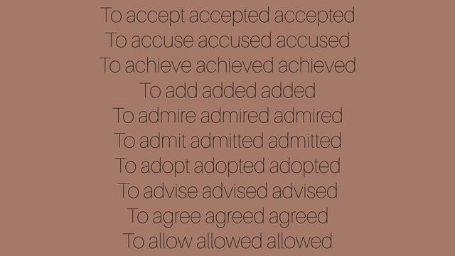 Правильные Глаголы Часть 1 Regular Verbs Part 1