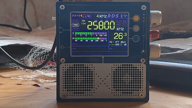 18.07.2025 10:26UTC, [11m, Es], World Music Radio, Дания, 25800кГц, контроль прохождения