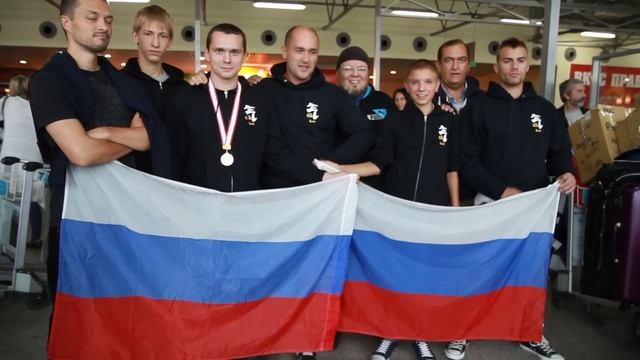 Возвращение сборной России по Косики каратэ из Японии.