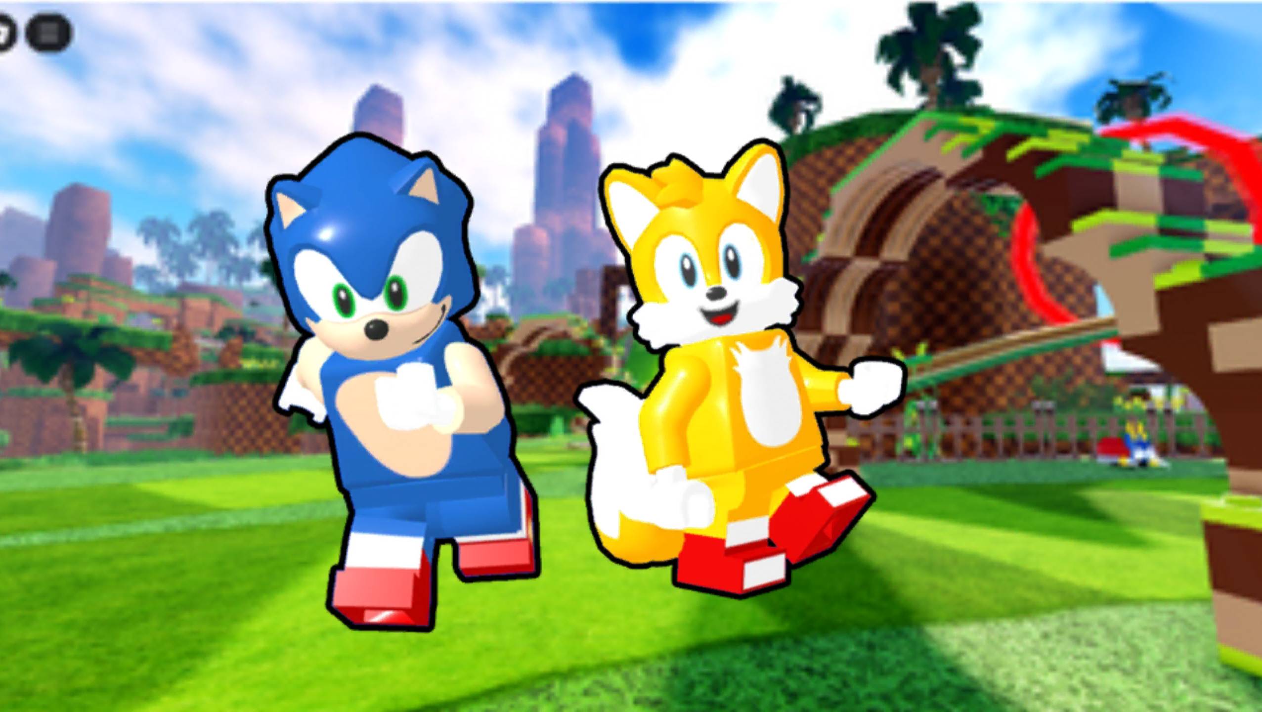 Новое обновление в соник спид симулятор: лего мир с лего соником и тейлзом :P