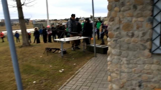 Стрельба из Противотанкового ружья. Зима 2014. Лагерь Косики каратэ в Беларуси.