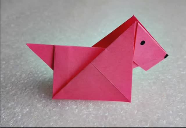 Делаем собачку из бумаги