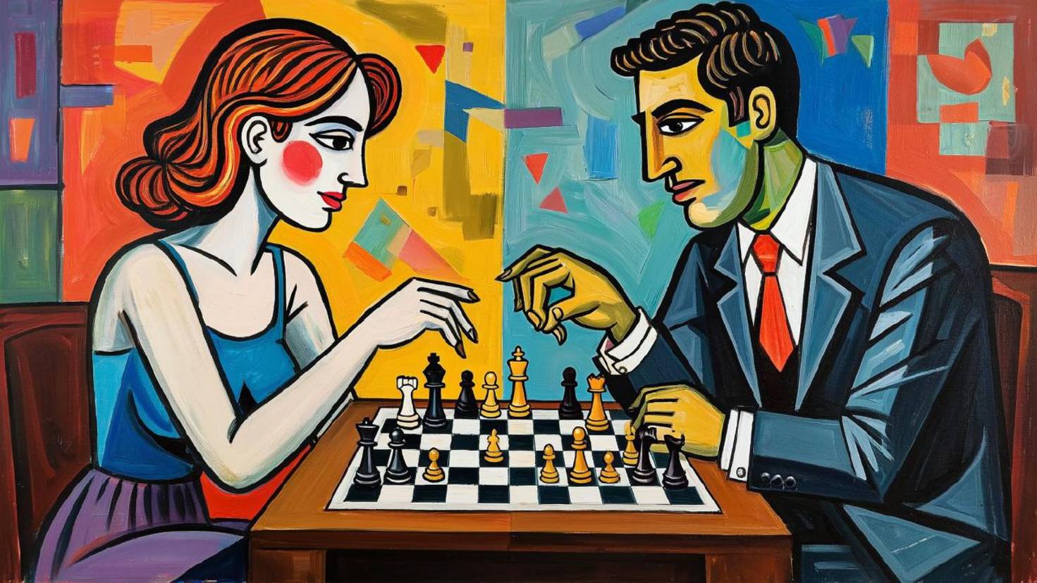 Играю с женским ФИДЕ мастером в классические шахматы