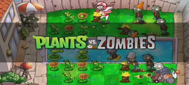 растение против зомби проходим первые пять уровней