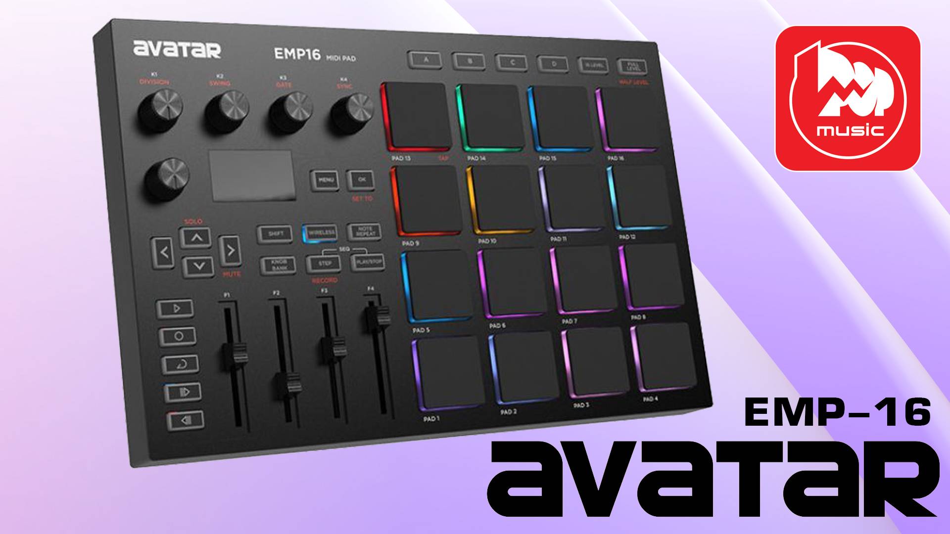 Миди-контроллер Avatar EMP 16 || Недорогой аналог AKAI