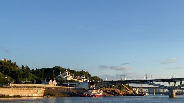 Нижний Новгород. Вечерняя прогулка на теплоходе по Волге.