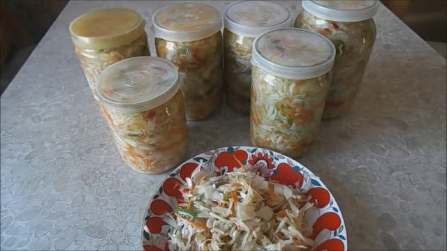 КАПУСТНЫЙ САЛАТ на ЗИМУ очень вкусный!