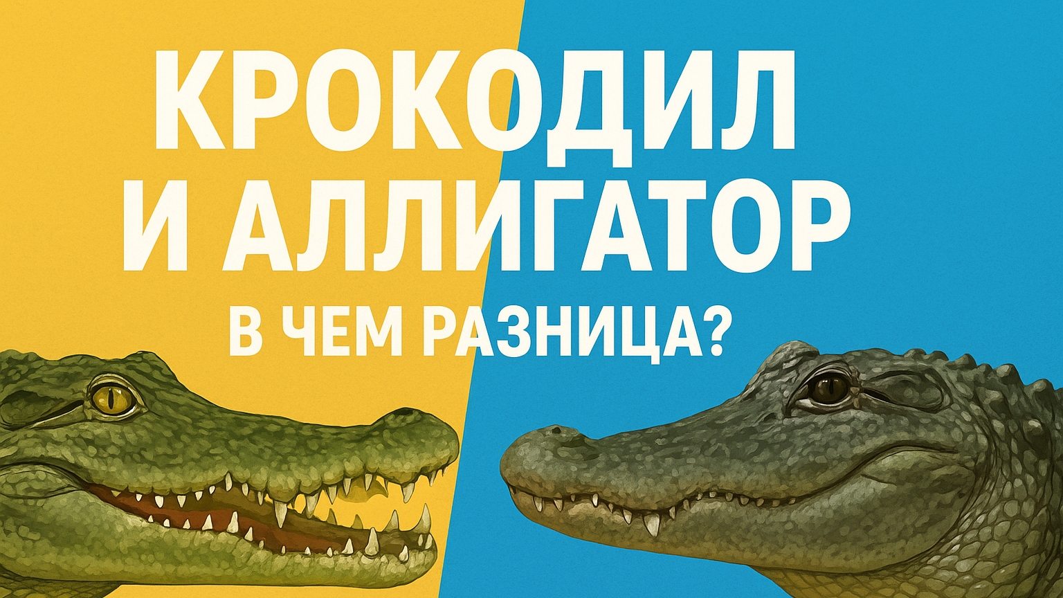 Крокодил и аллигатор. В чем разница.