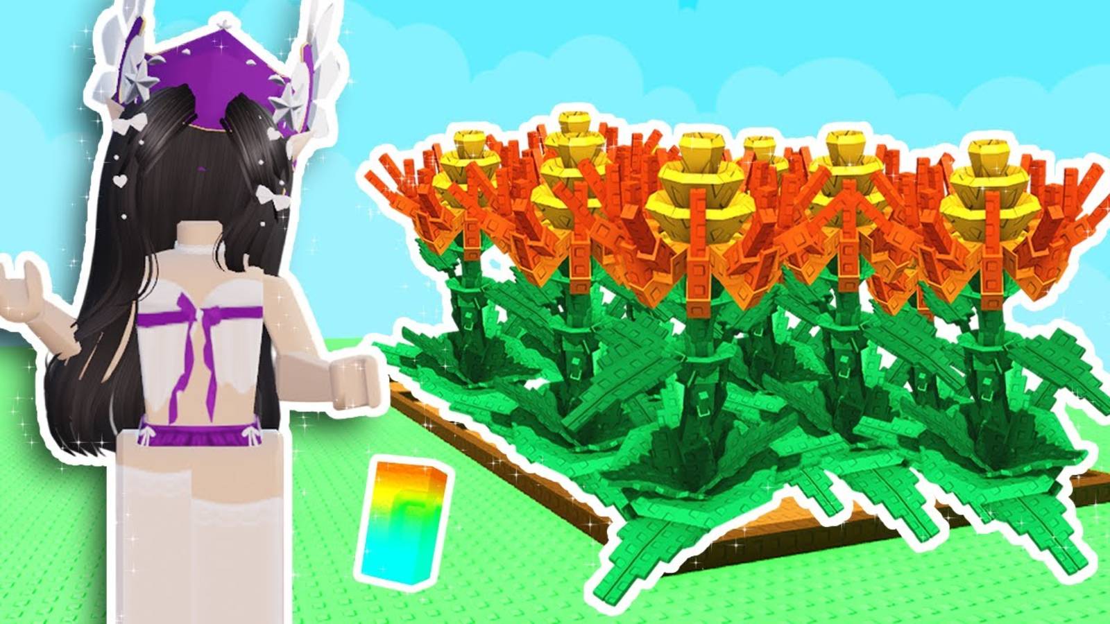 САД ИЗ ОГНЕННЫХ ЛИЛИЙ В ВЫРАСТИ САД РОБЛОКС! Grow a Garden Roblox