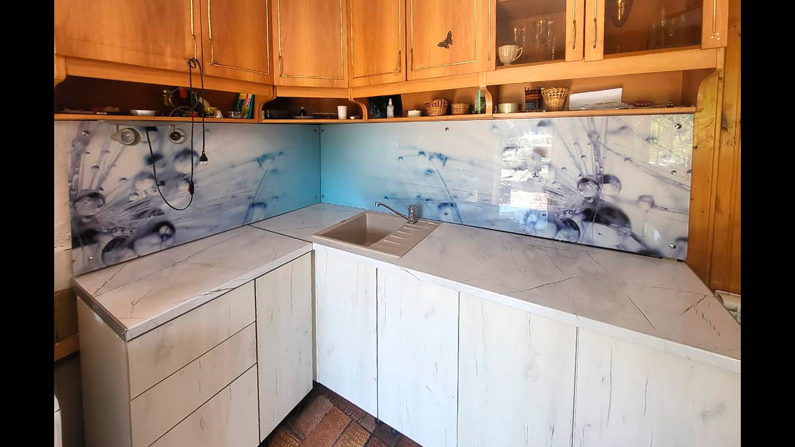 Скинали на кухню с рисунком