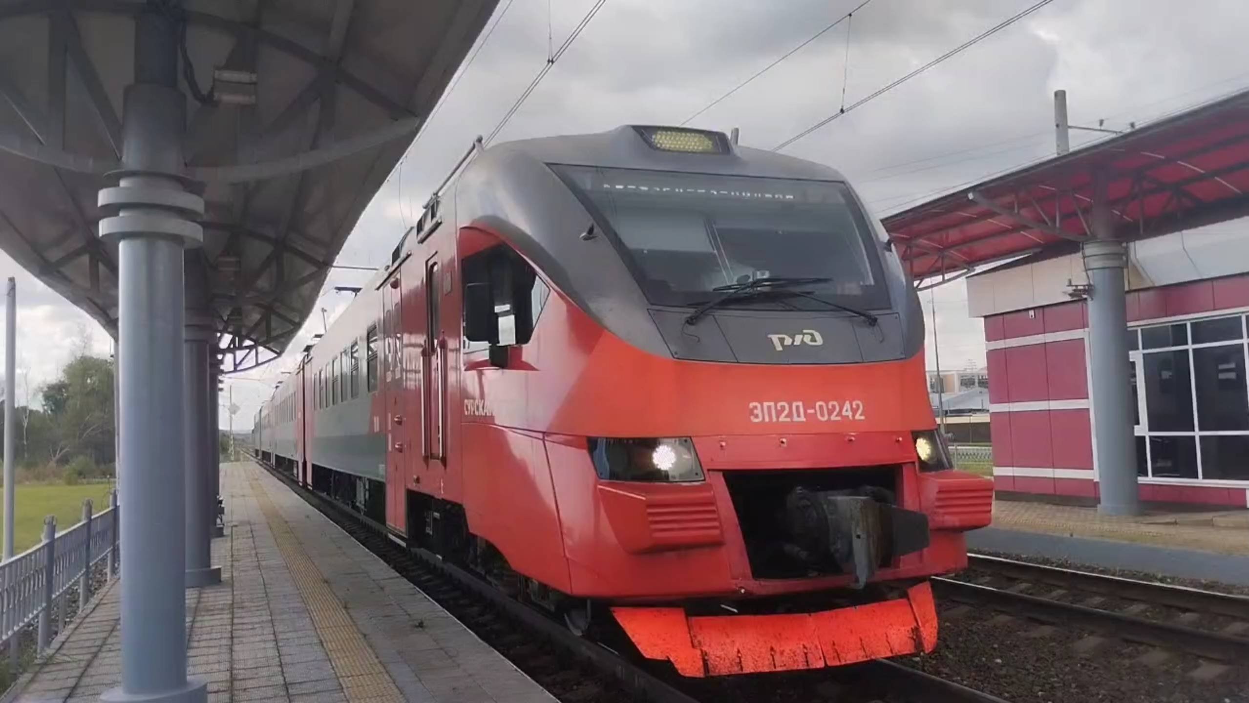 Поездка на электропоезде ЭП2Д-0242 "Сурская стрела" № 7206 до станции Саранск-1