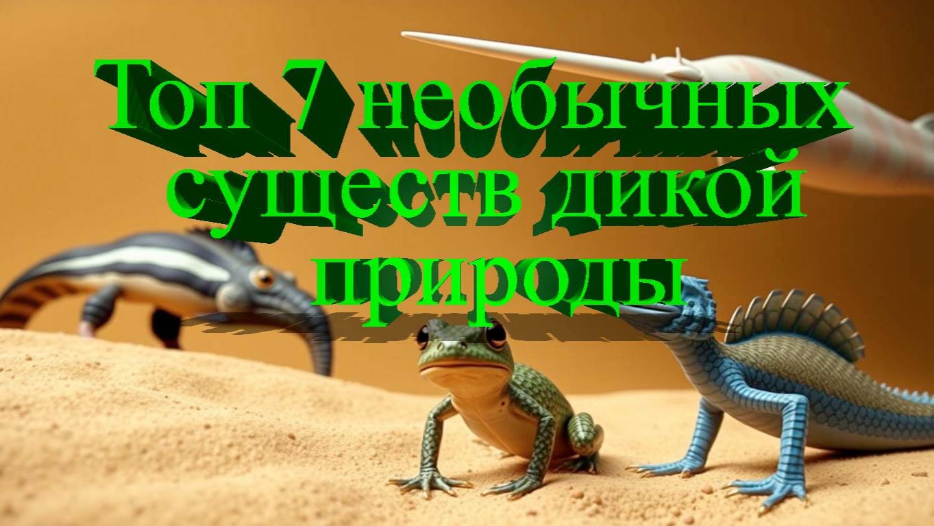 Топ 7 необычных существ дикой природы