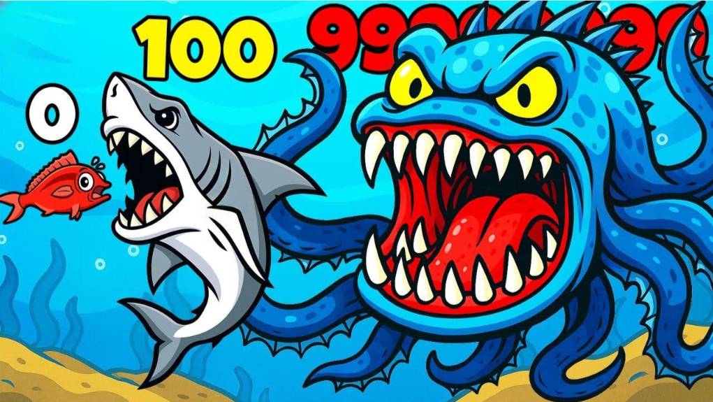 МАЛЕНЬКАЯ РЫБКА ПРОТИВ ВСЕХ МОНСТРОВ ОКЕАНА ЭВОЛЮЦИЯ НЭМО Fish Royale