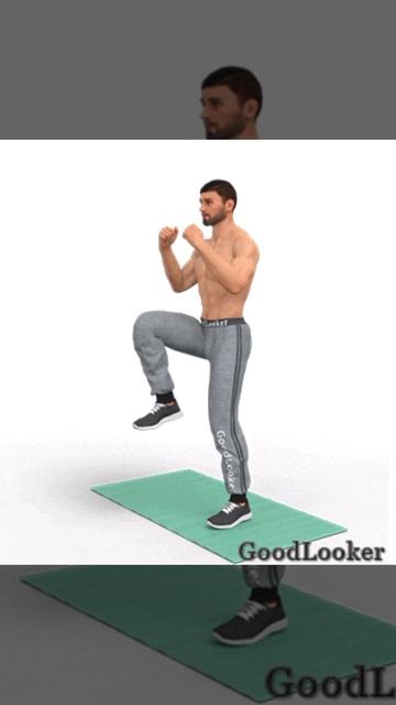 Удары ногами с перепрыжкой