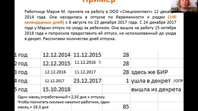 ст 121 стаж для отпуска, что входит, как считать, что с БиР, новый период, 2025