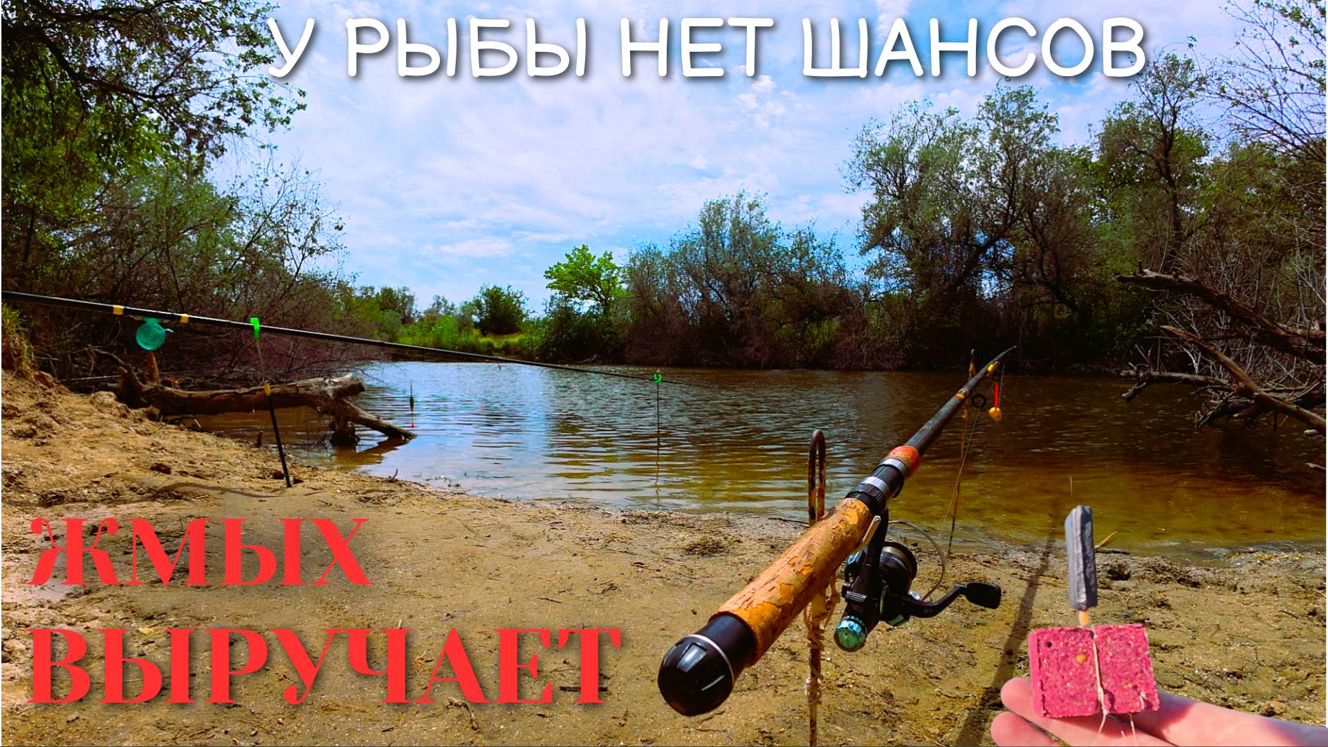 РЫБАЛКА НА САЗАНА И КАРАСЯ В +40 ГРАДУСОВ ЖАРЫ!ЛОВЛЯ на ФИДЕР и ЖМЫХ!А РЫБА ПРЯЧЕТСЯ В КОРЯЖНИКЕ!