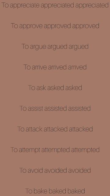 Правильные Глаголы Часть 2 Regular Verbs Part 2